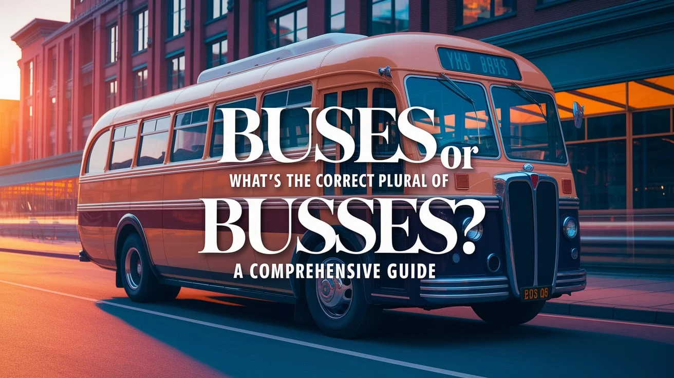Buses or Busses: What’s the Correct Plural of “Bus”? A Comprehensive Guide